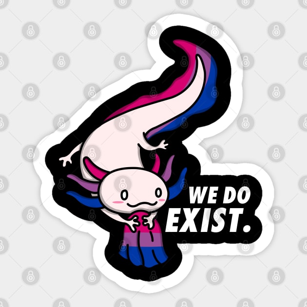 We Do Exist - Bisexual - Sticker | TeePublic