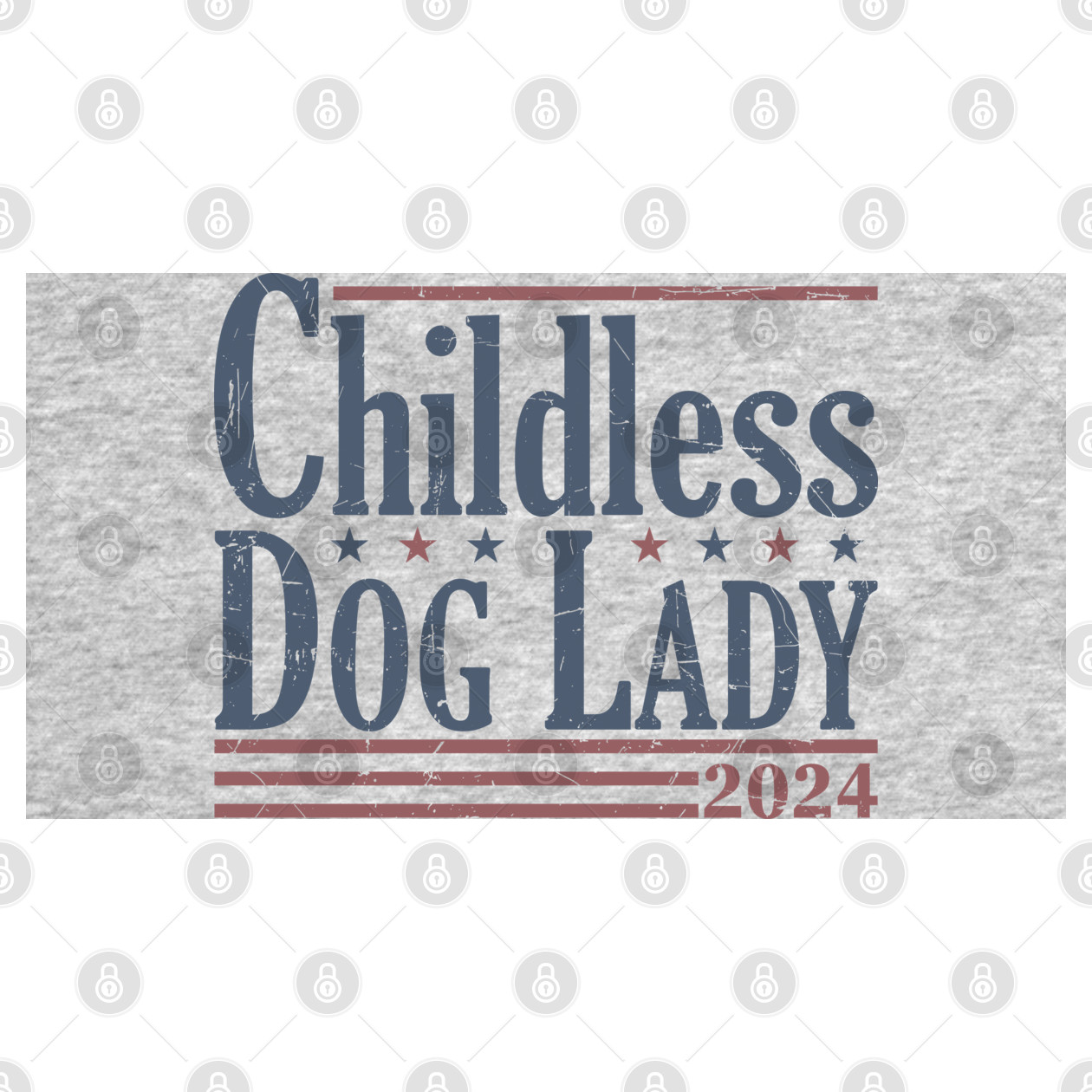 Vintage Childless Dog Lady 2024 - Childless Dog Lady - T-Shirt | TeePublic