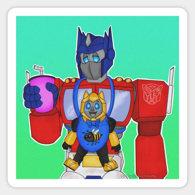 Optimus Prime Dad - Transformers - Sticker | TeePublic