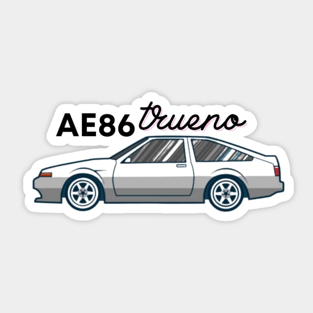 jdm ae86 trueno - Ae86 - Sticker | TeePublic