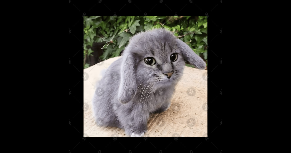 Gen Alpha Brainrot s Cat Rabbit - Funny Meme Brainrot - Posters and Art ...