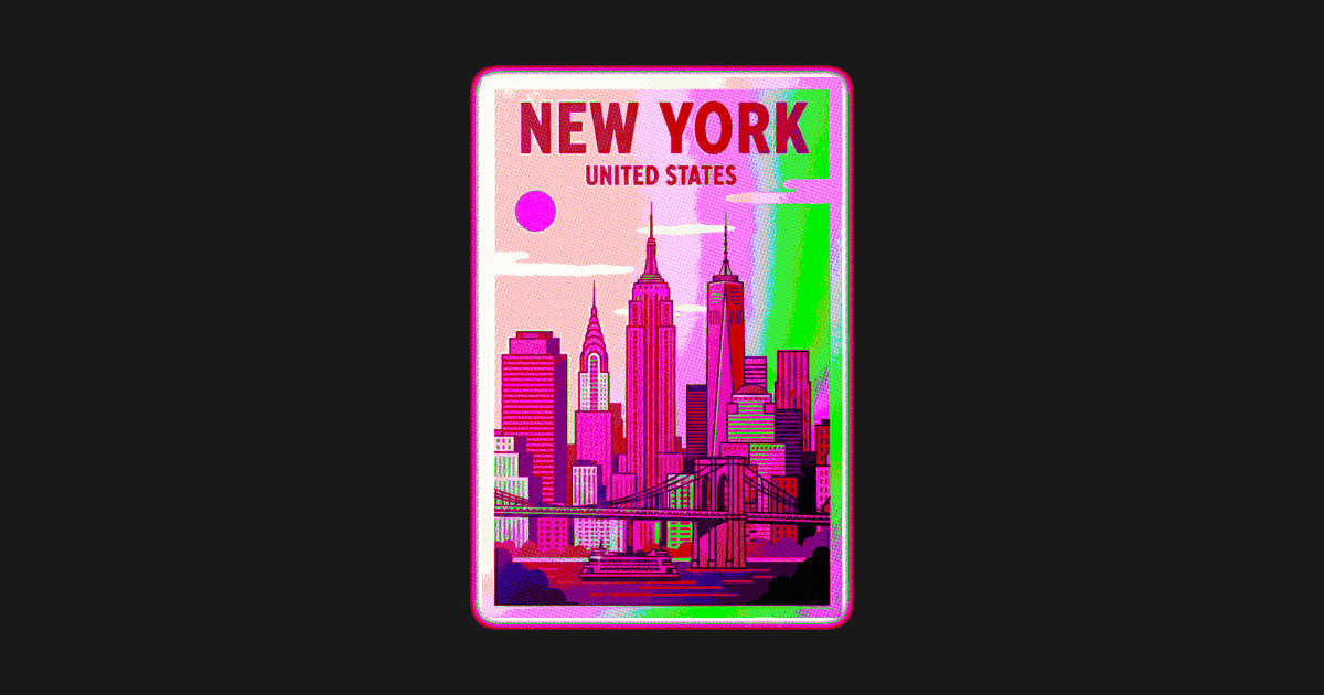 NEW YORK Vintage Retro State - New York - T-Shirt | TeePublic