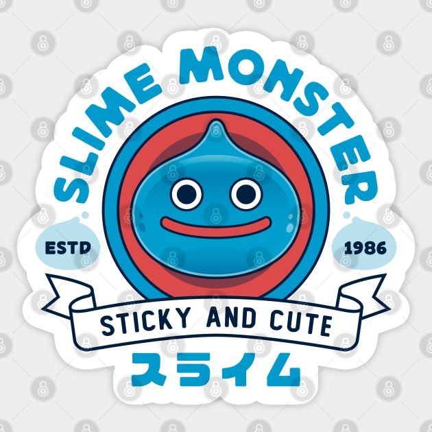 Sticky And Cute Emblem - Dragon Quest - Sticker | TeePublic