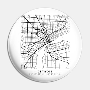 Heart Detroit City Map Pins and Buttons for Sale | TeePublic