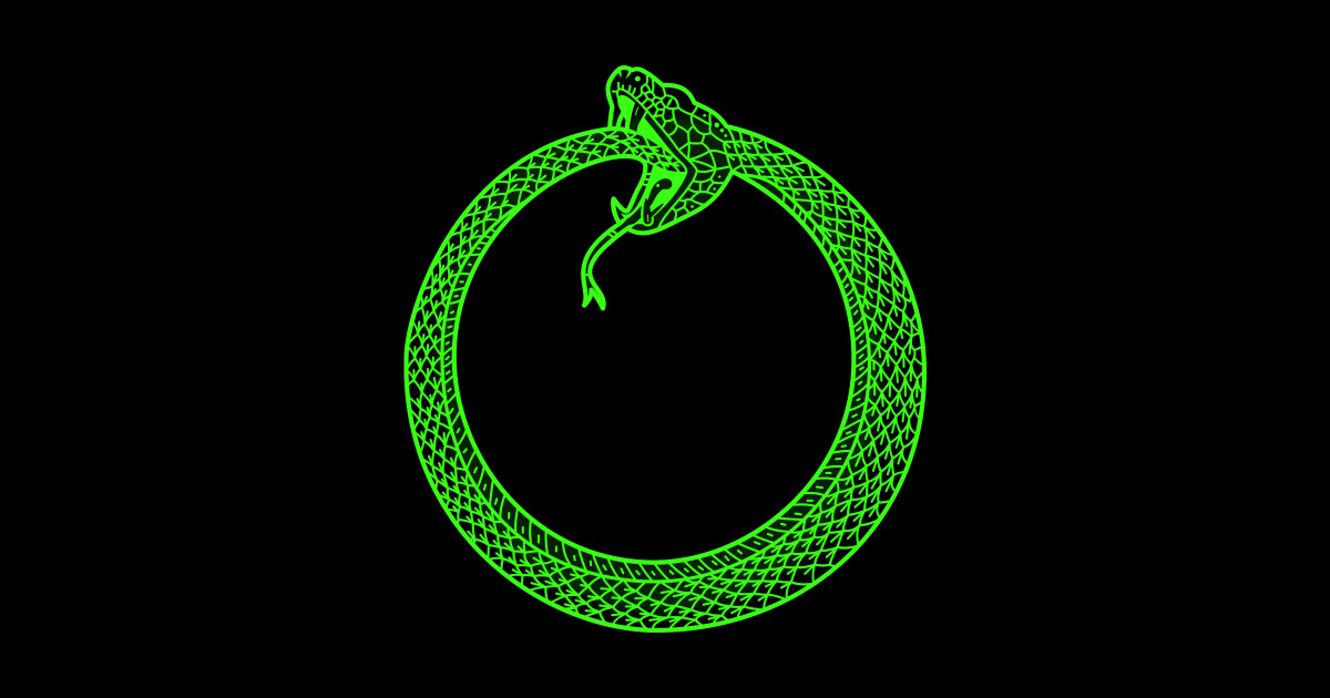 Ouroboros - neon green - Ouroboros - Posters and Art Prints | TeePublic