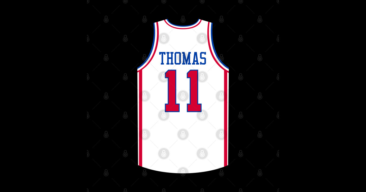 Isiah Thomas Detroit Jersey Qiangy - Isiah Thomas - Sticker | TeePublic