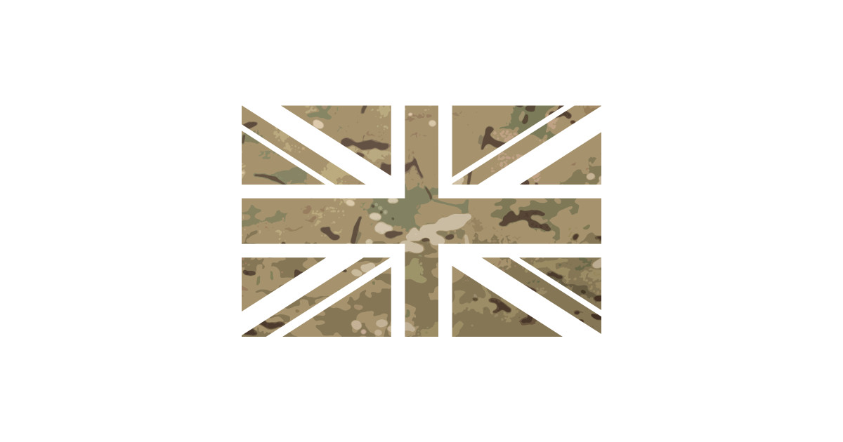 UK Multicam - United Kingdom Flag - T-Shirt | TeePublic