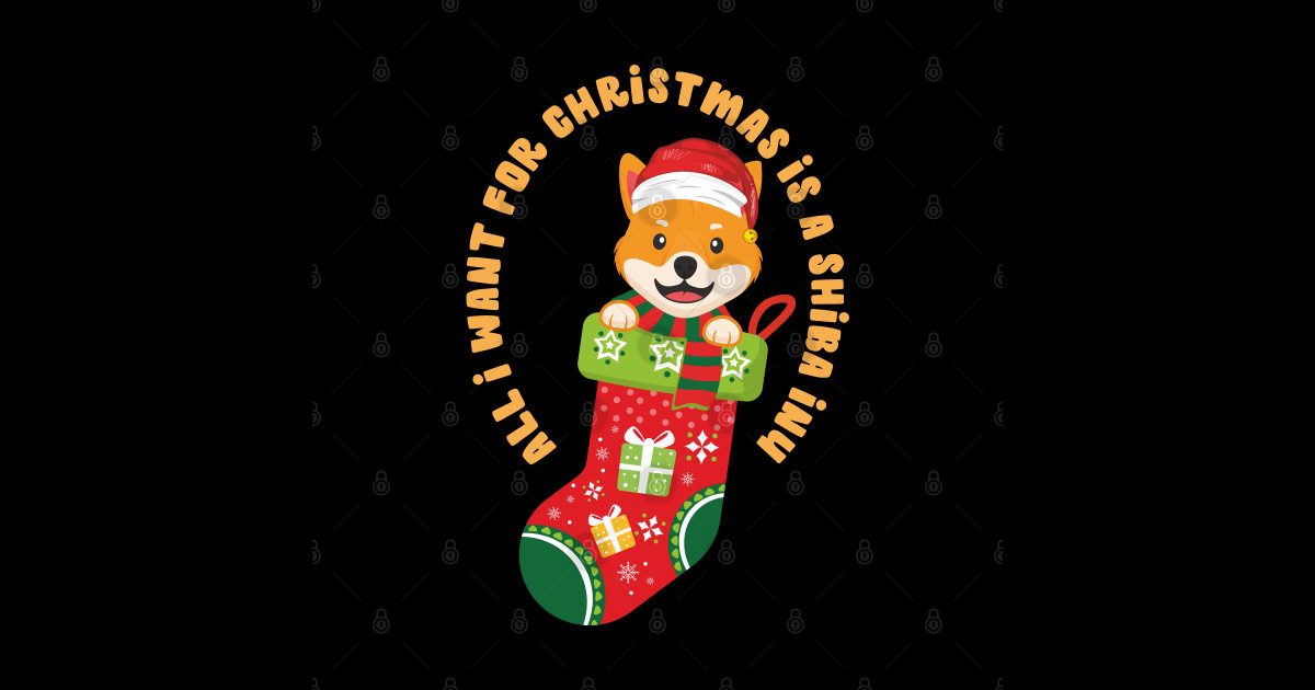 Cute Joyful Cheerful and Witty Japanese Shiba Inu Dog Wrapped in ...