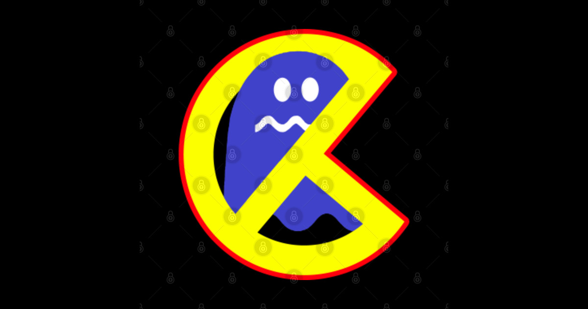 PacBuster Version 5 - Ghostbusters Style Pacman Logo - Ghostbusters - T ...
