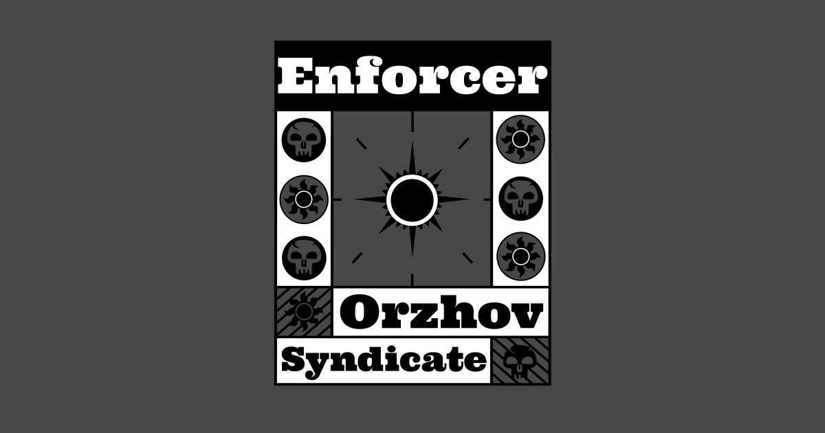 Orzhov Syndicate | Enforcer | MTG Guild Black & White on Grey Design ...