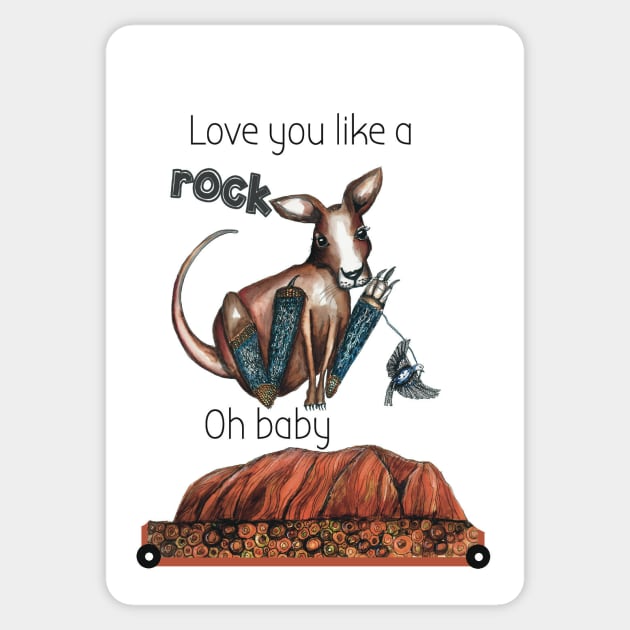 Rock love - Australia - Sticker | TeePublic