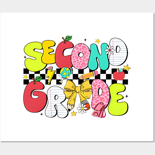 Retro Back to School Bundle, second Grade, First Day of School, Leopard ...