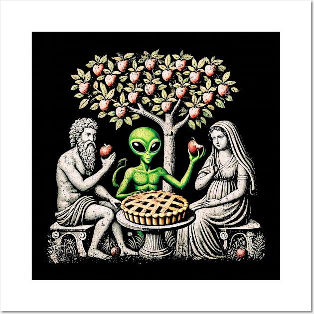 Alien in Paradise Extraterrestrial Mythology Humor - Alien Apple Pie ...