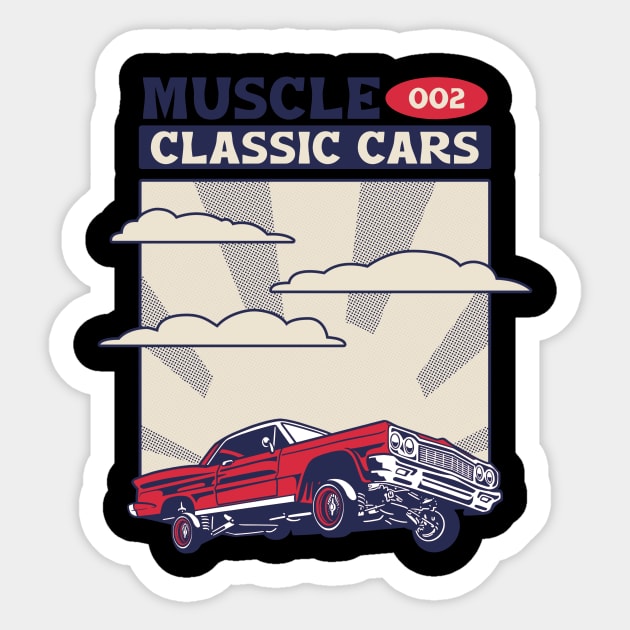 Muscle cars classic - Car - Sticker | TeePublic