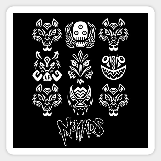Nomad Desert Arc Logos - Nomads - Sticker | TeePublic