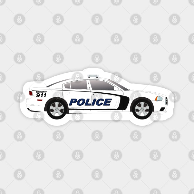 Police Interceptor - Police Car - Magnet | TeePublic
