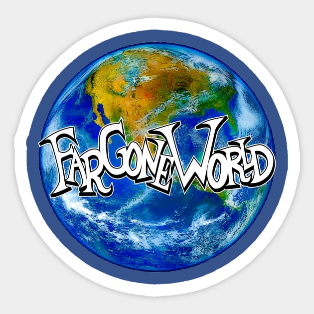 FarGoneWorld New World Logo - Cartoon Style - Sticker | TeePublic