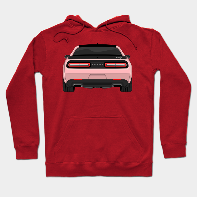 HELLCAT REAR PINK - Dodge Hellcat Challenger - Hoodie | TeePublic