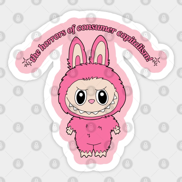 The Horrors Labubu - Labubu - Sticker | TeePublic