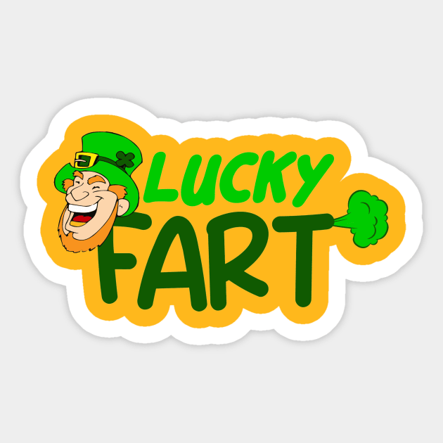 Lucky Fart St. Patrick's Day - St Patricks Day - Sticker | TeePublic