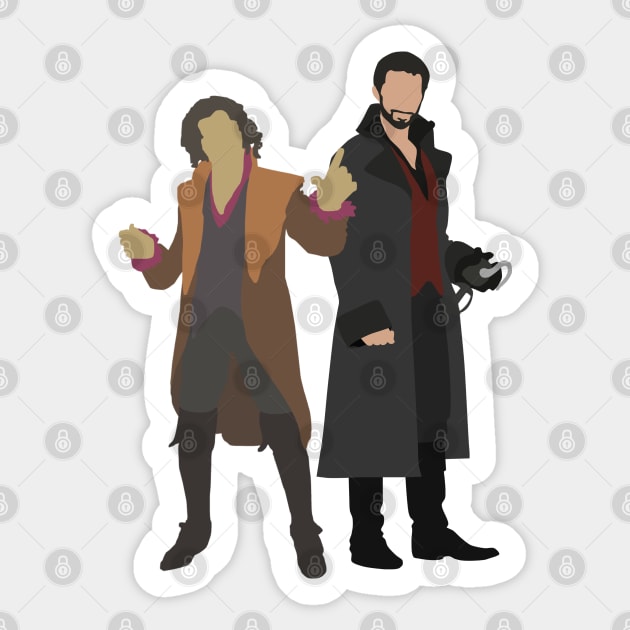 Captain Hook and The Crocodile - Captain Hook - Sticker | TeePublic