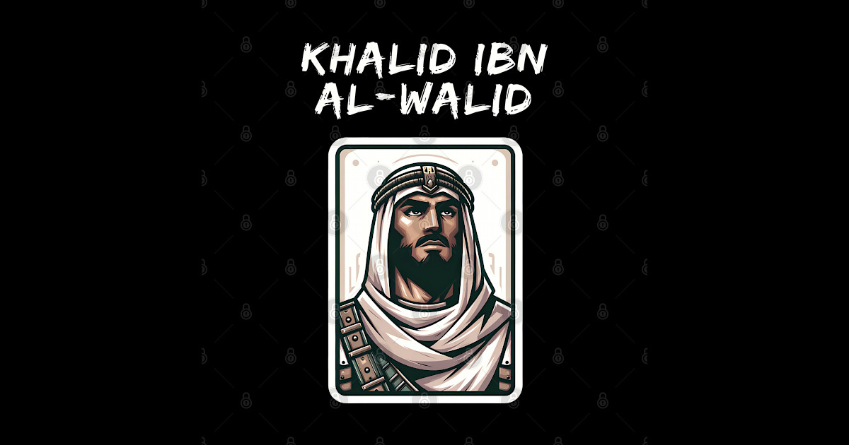 Khalid ibn al-Walid Arab General Medieval History - Arabic - Sticker ...