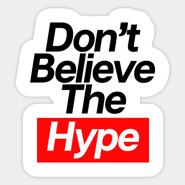 Don't Believe The Hype - Hipster Teen - Sticker | TeePublic