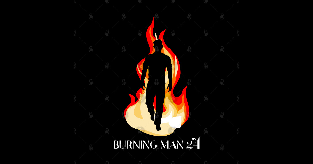 Burning Man - Burning Man - Sticker | TeePublic