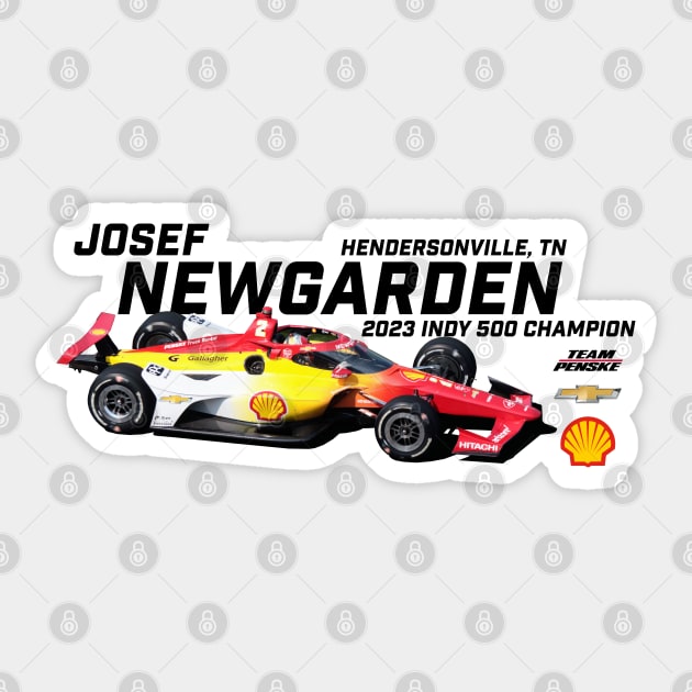 Newgarden Indy 2023 Winner - Indycar - Sticker | TeePublic