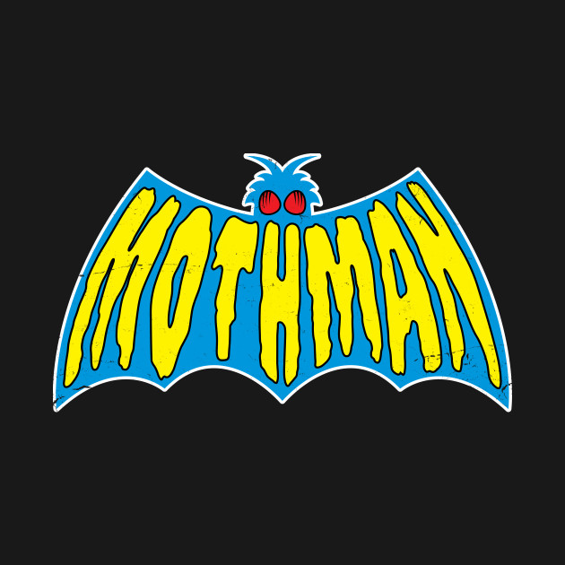 Mothman Wings Retro Logo - Cryptids - T-Shirt | TeePublic