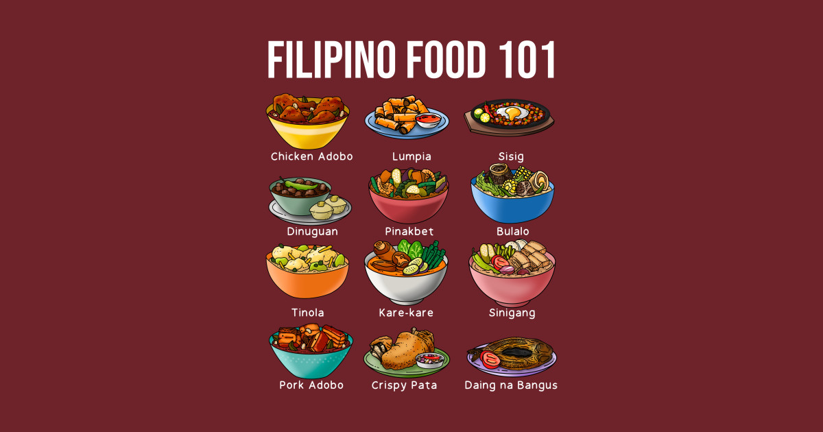 Filipino Food 101 Popular Pinoy Food Funny Cool Philippines - Filipino Food 101 Popular Pinoy ...