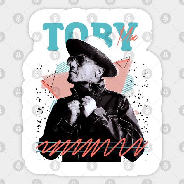 TobyMAC Fan Art Retro Design // Vintage - Tobymac - Sticker | TeePublic