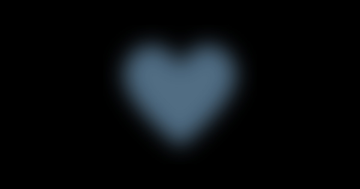 Deep Blue Heart - Heart - Sticker | TeePublic