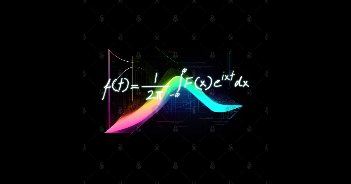Fourier transform - Fourier - Sticker | TeePublic