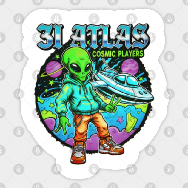 3I ATLAS Cosmic Players - 3i Atlas Cosmic Players - Sticker | TeePublic
