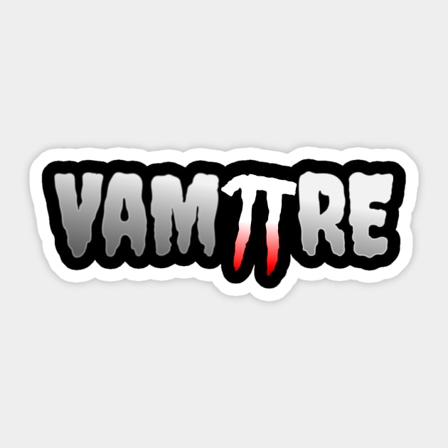 Creepy Pi VamPire Fangs - Vampire Teeth - Sticker | TeePublic