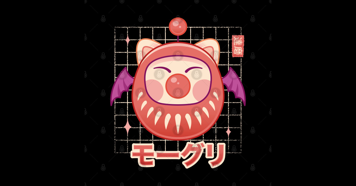 Moogle Daruma - Final Fantasy - Sticker | TeePublic