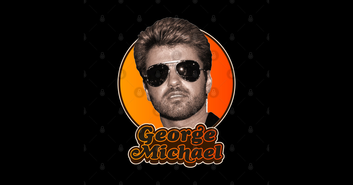 Retro George Michael Tribute - George Michael - Sticker | TeePublic
