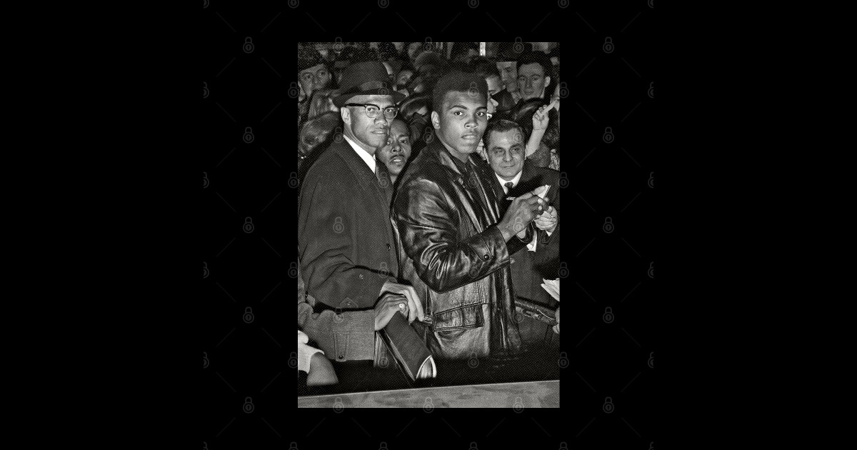 Malcolm X & Muhammad Ali COLd - Vintage - Sticker | TeePublic