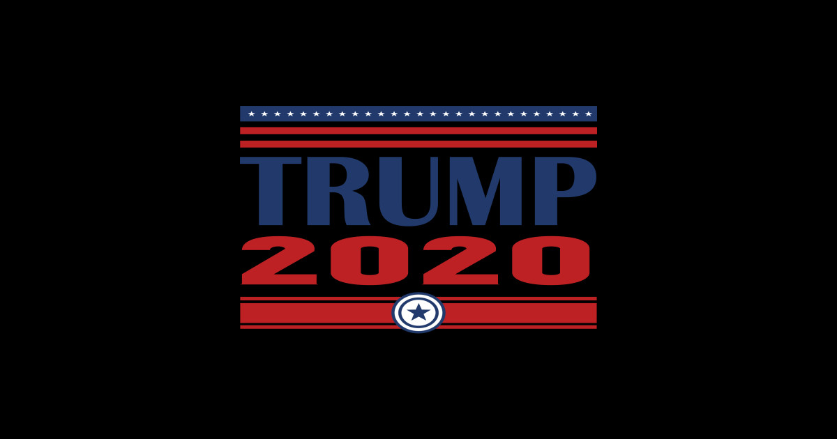 trump 2020 AMERICAN FLAG - Trump 2020 - Sticker | TeePublic