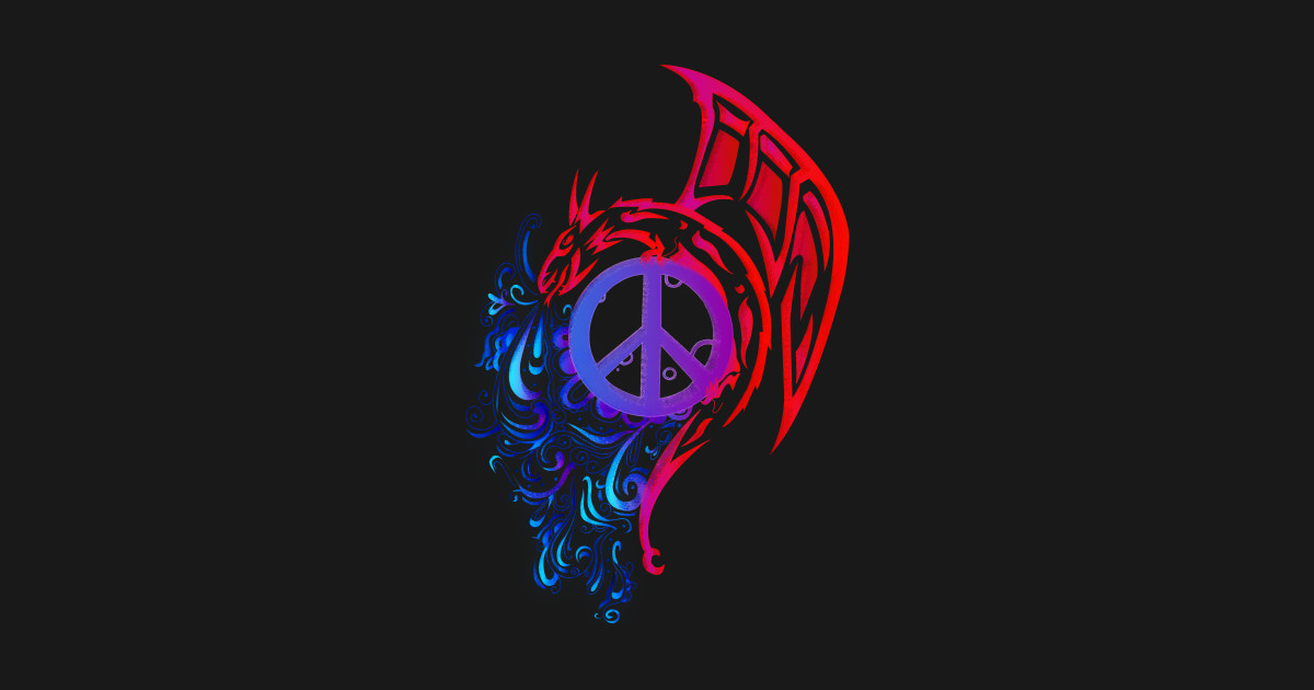 PeaceDragon - Dragon - T-Shirt | TeePublic