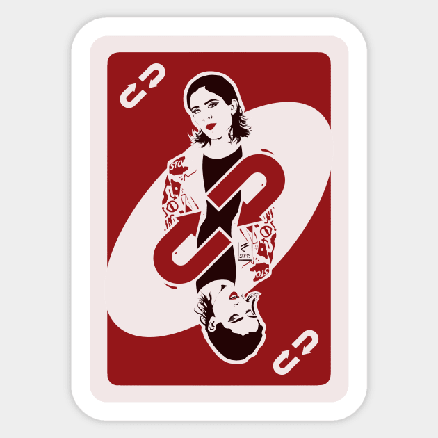UNO-Turn - Tegan And Sara - Sticker | TeePublic