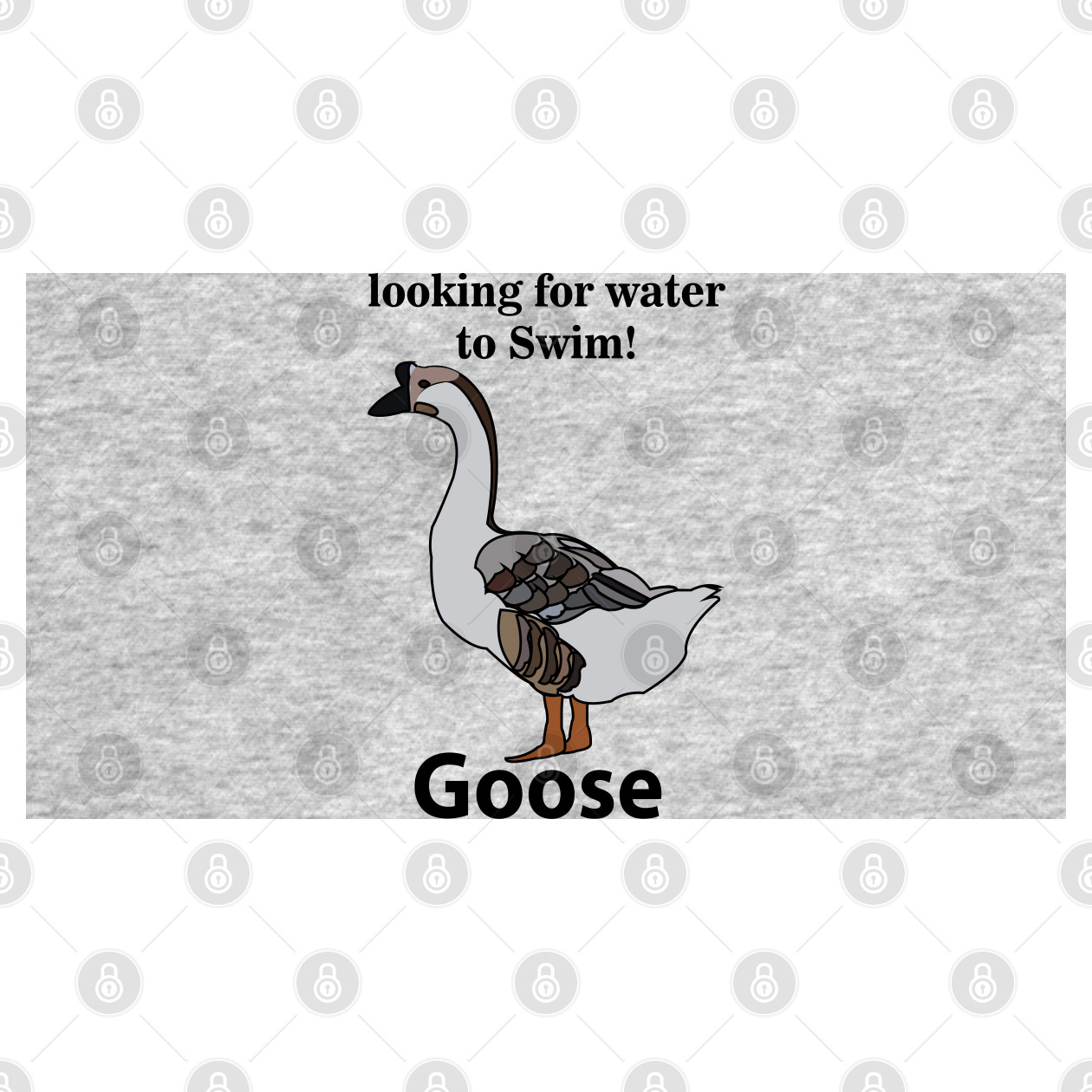 Goose Looking For Water To Swim African Goose - Goose - T-Shirt | TeePublic