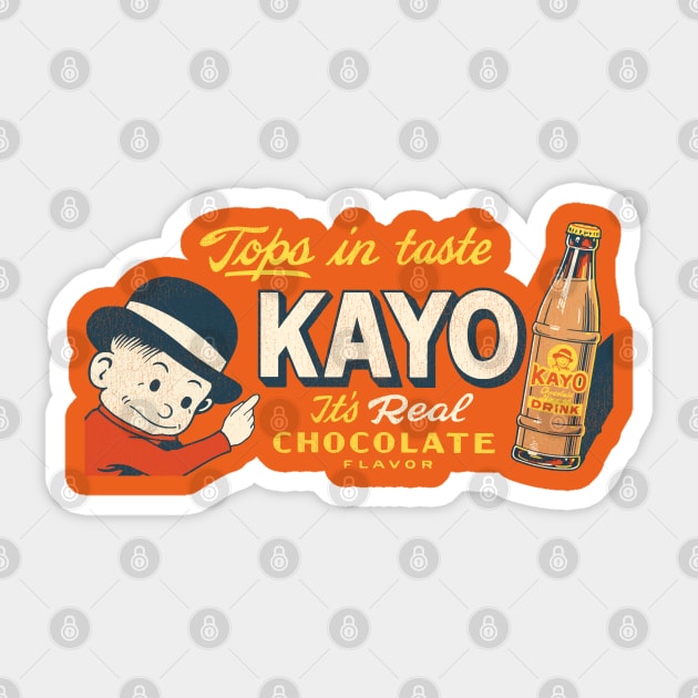 KAYO Chocolate Flavored Drink - Kayo Chocolate - Sticker | TeePublic