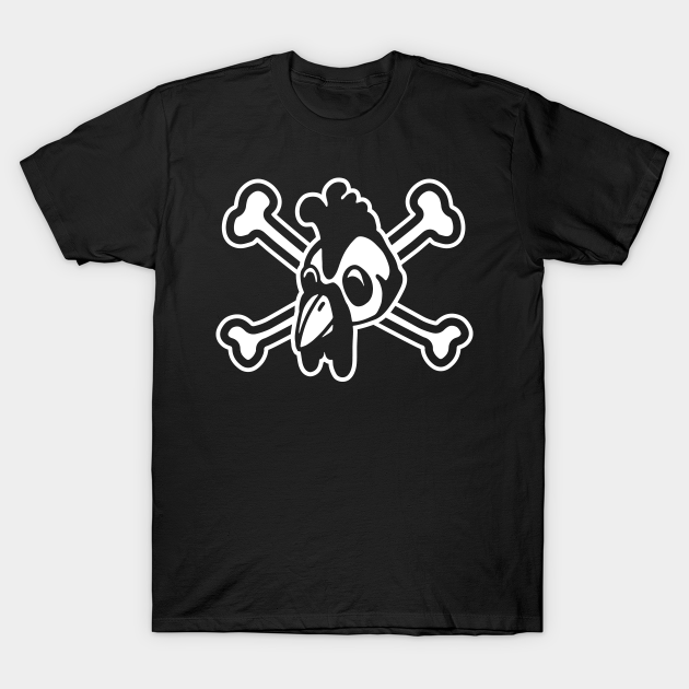 Cute Chicken Skull and Crossbones - Chicken - T-Shirt | TeePublic