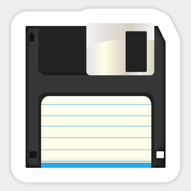 Floppy Disk - Floppy Disk - Sticker | TeePublic