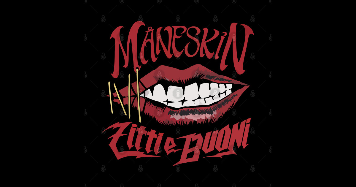 Måneskin Logo - Maneskin - Pin | TeePublic