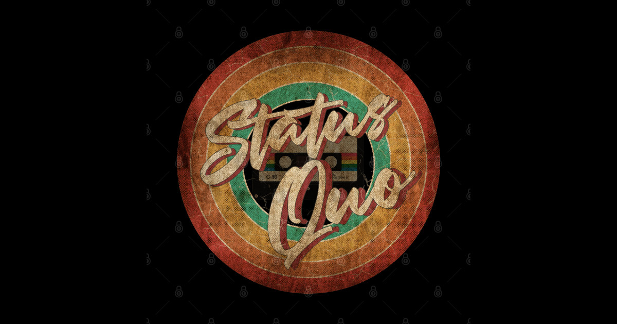 Status Quo Vintage Circle Art - Status Quo - Sticker | TeePublic