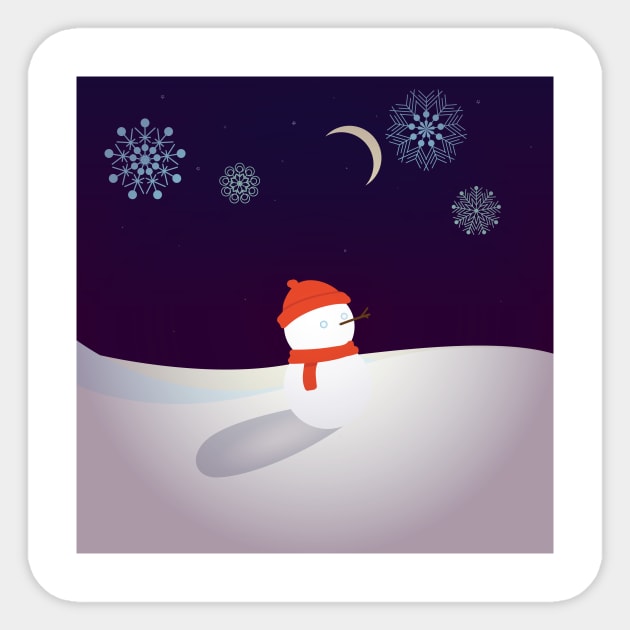 A Snow Day - Snow - Sticker | TeePublic