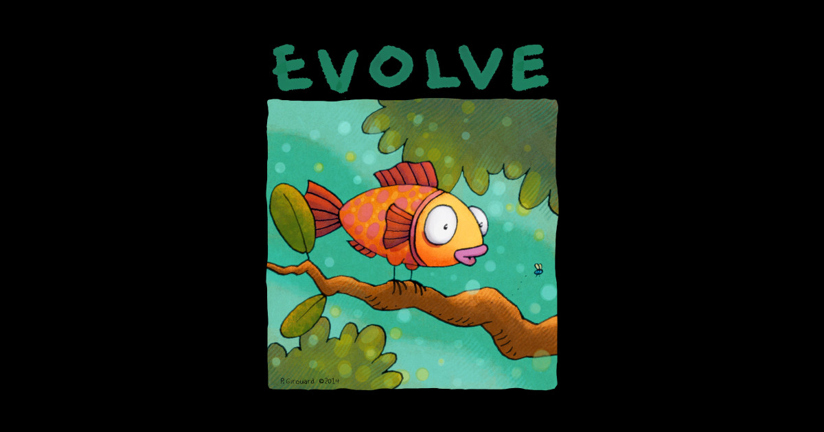Evolve - Evolution - Sticker | TeePublic